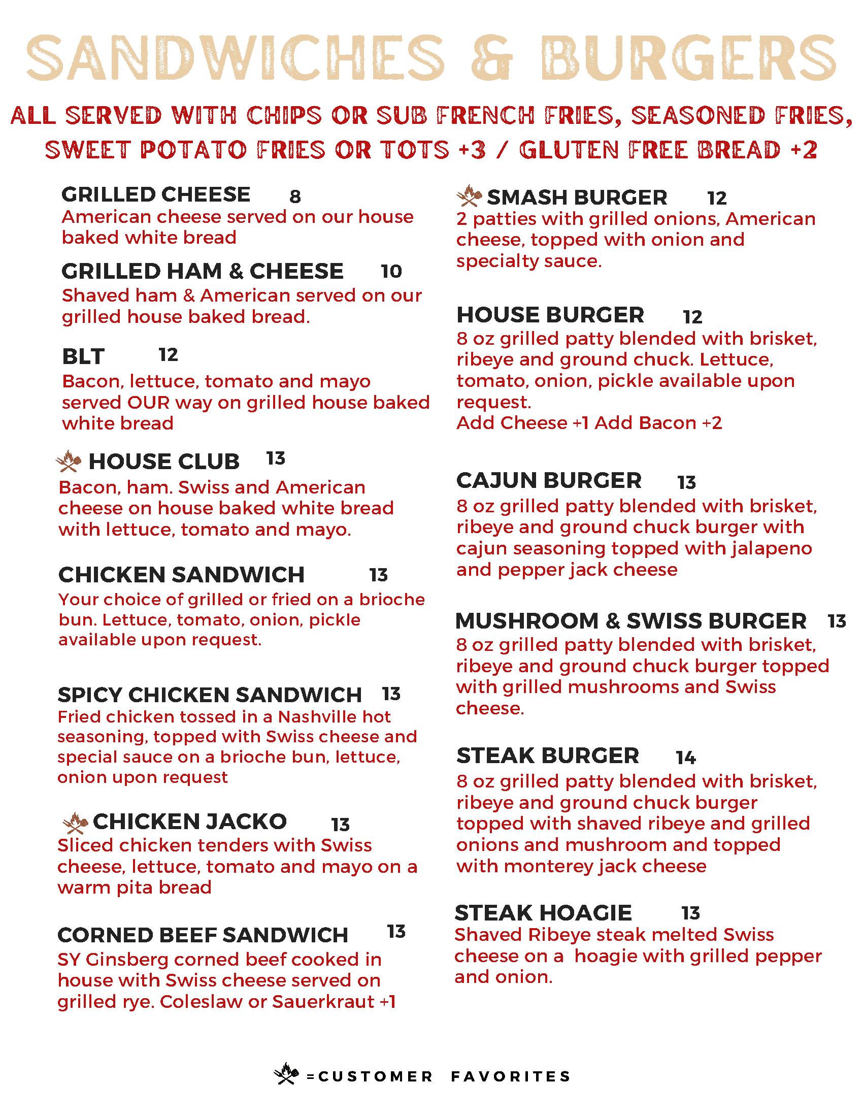 Jack's Roadside BBQ Menu